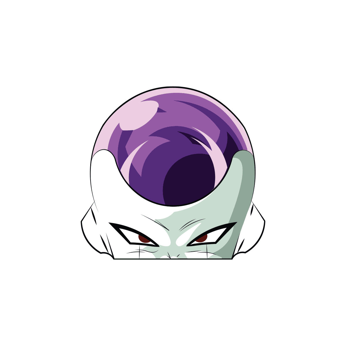 Frieza Peeker Sticker – Dragon Ball Z Anime Vinyl Decal | Laptop, Car ...