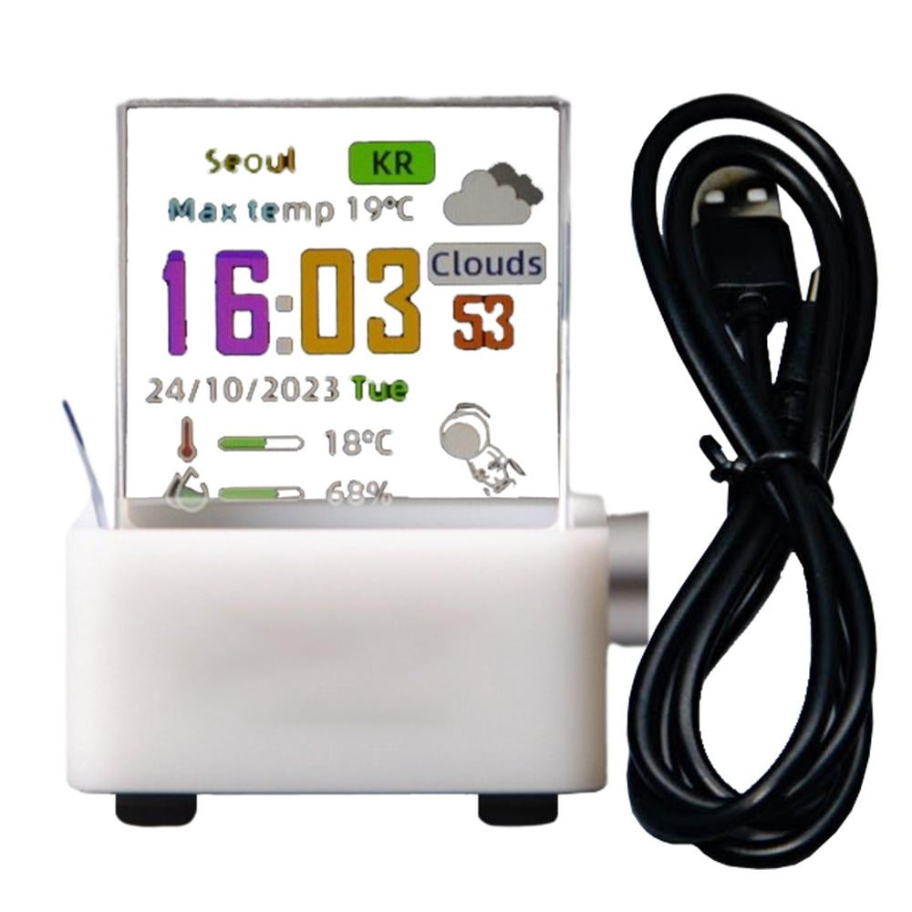 Frifer 3D Holographic Display Cube WiFi Desk Clock 3D Photo Display ...