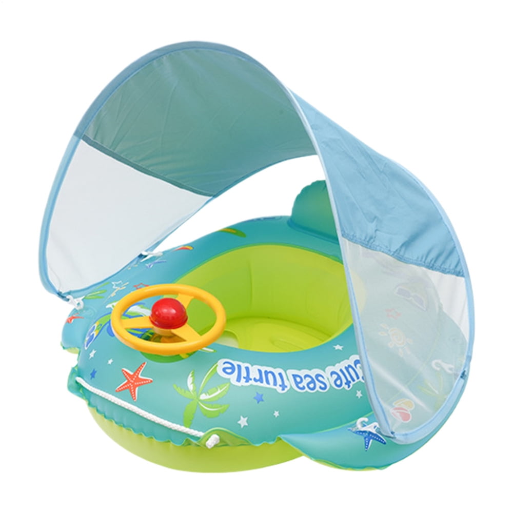 Frifer Baby Floats with Canopy Baby Swimming Pool Floats Safety Sun ...