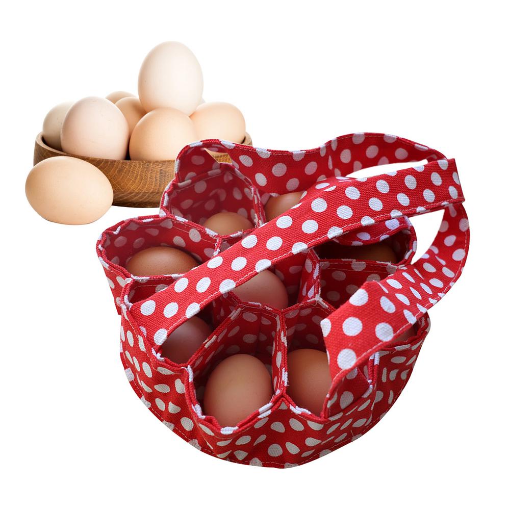 Frifer Egg Gathering Basket Egg Basket with 9 Pouches Portable Egg ...