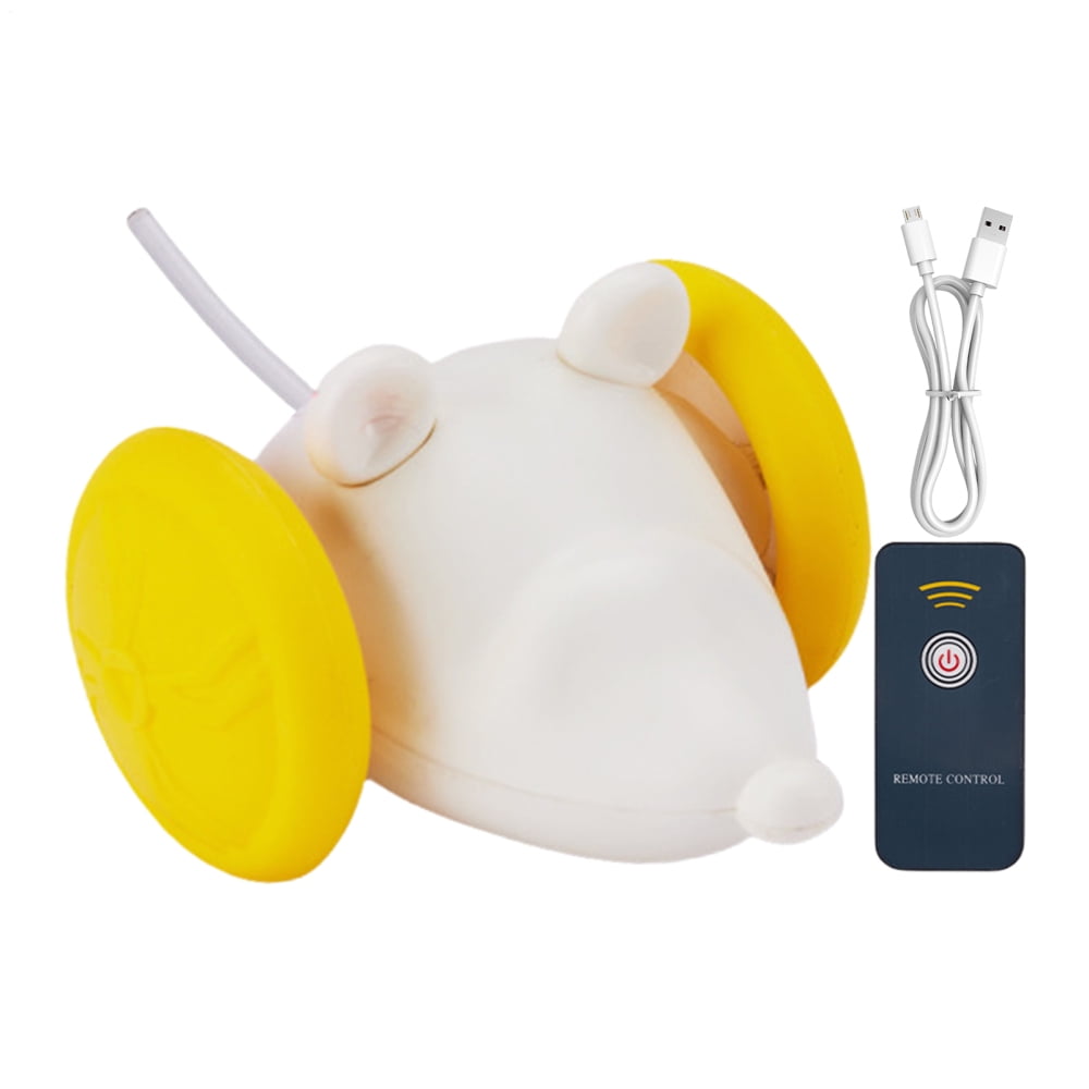 Frifer Electric Cat Toy Lighted Mice with Sound Smart Sensing USB ...