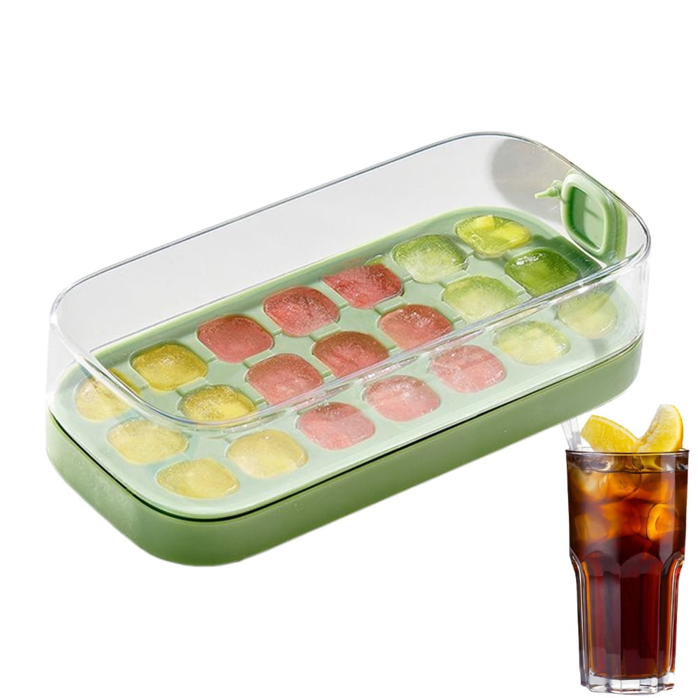 Frifer Ice Cubes Trays For Freezer With Lid Silicone Ice Cubes Tray ...