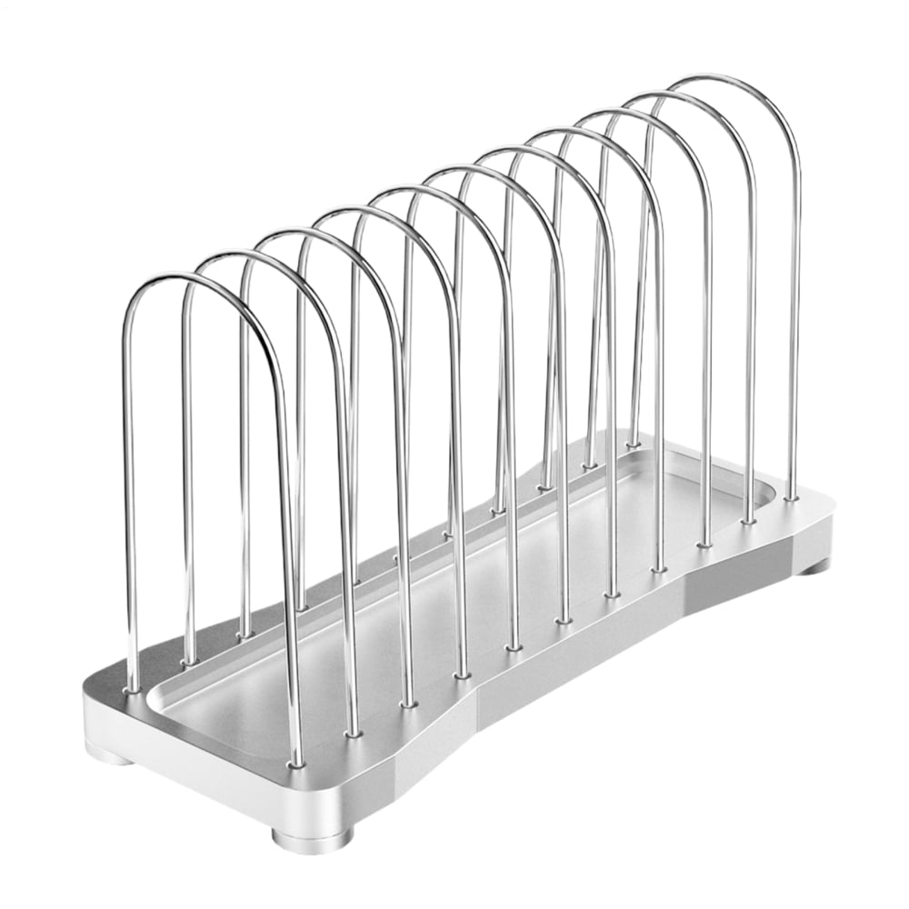 Frifer Record Holder Stand Desk Record Organizer Metal Rack 10-Slot ...