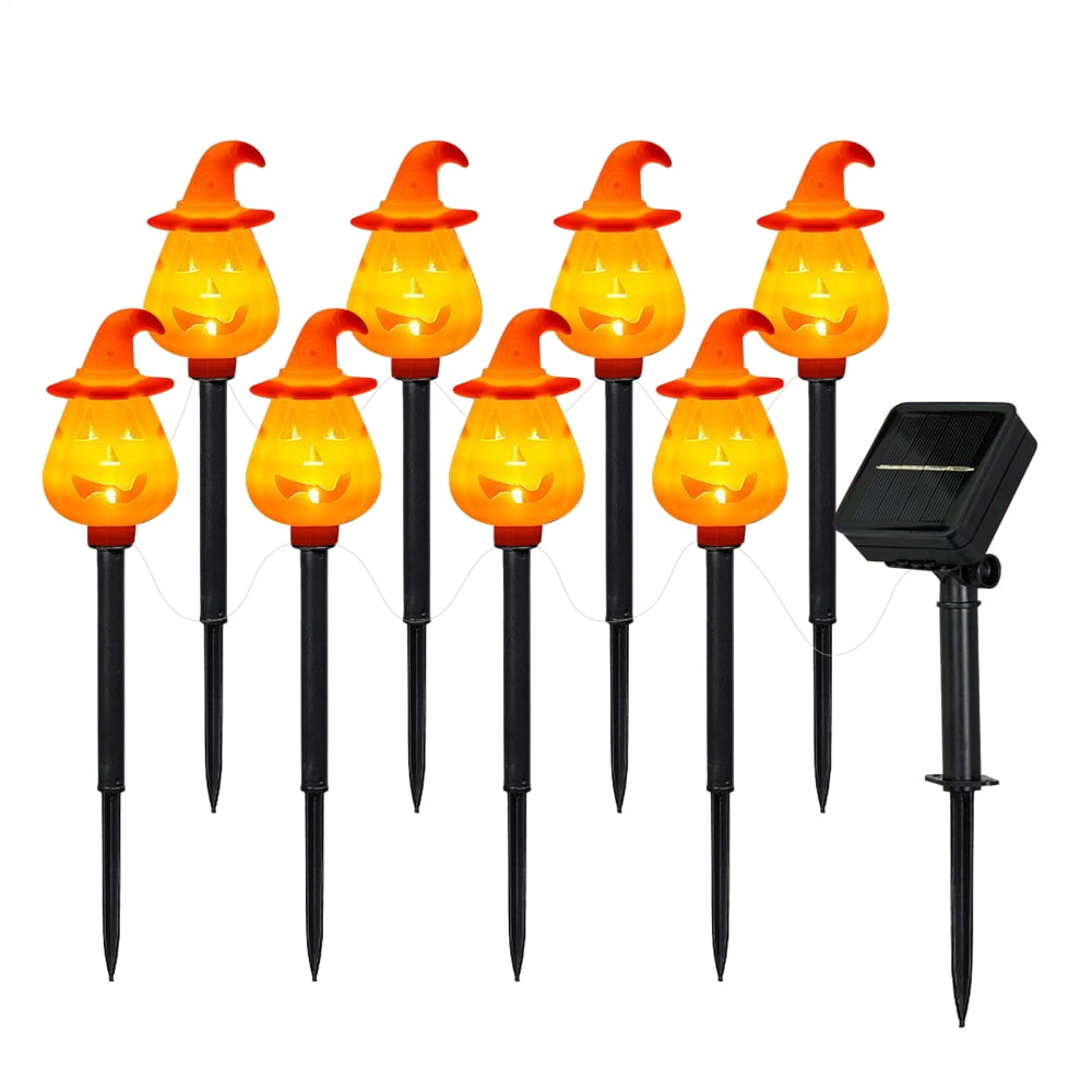 Frifer Solar Pumpkin Lights Outdoor Halloween Solar Pumpkin Ground ...