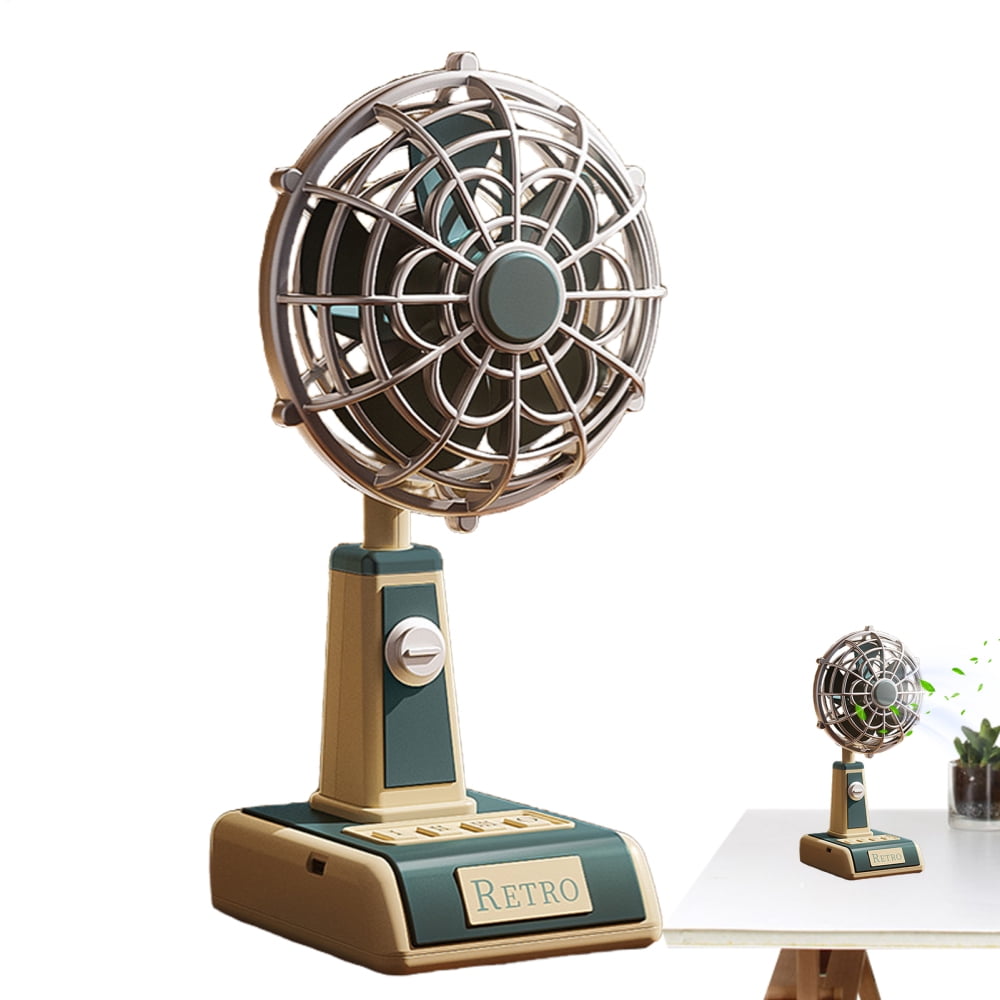 Frifer Table Fan USB Rechargeable Cooling Device 3-Speed Settings ...