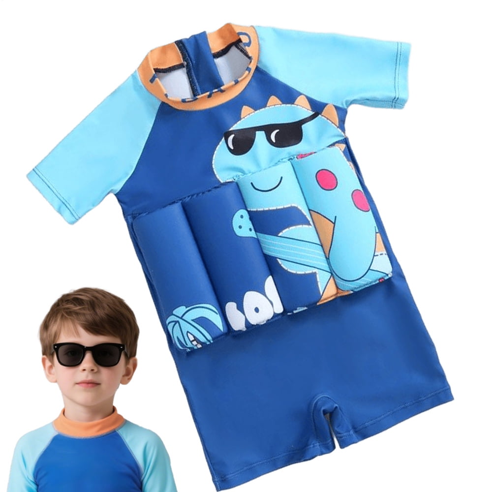 Frifer Toddler Float Suit Floatation Swimsuit Short Sleeve Bathing ...