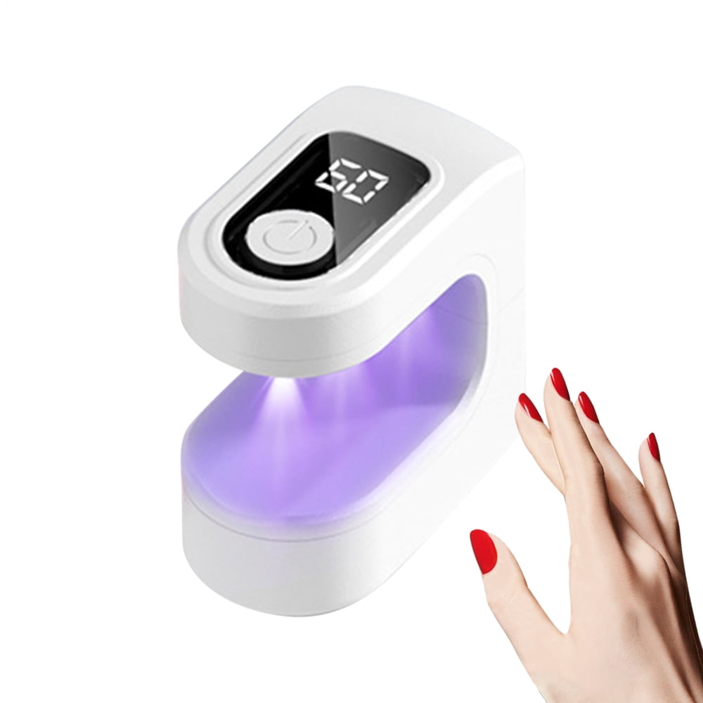 Frifer UV Nail Lamp Small USB Rechargeable Fingernail Lamp Portable ...
