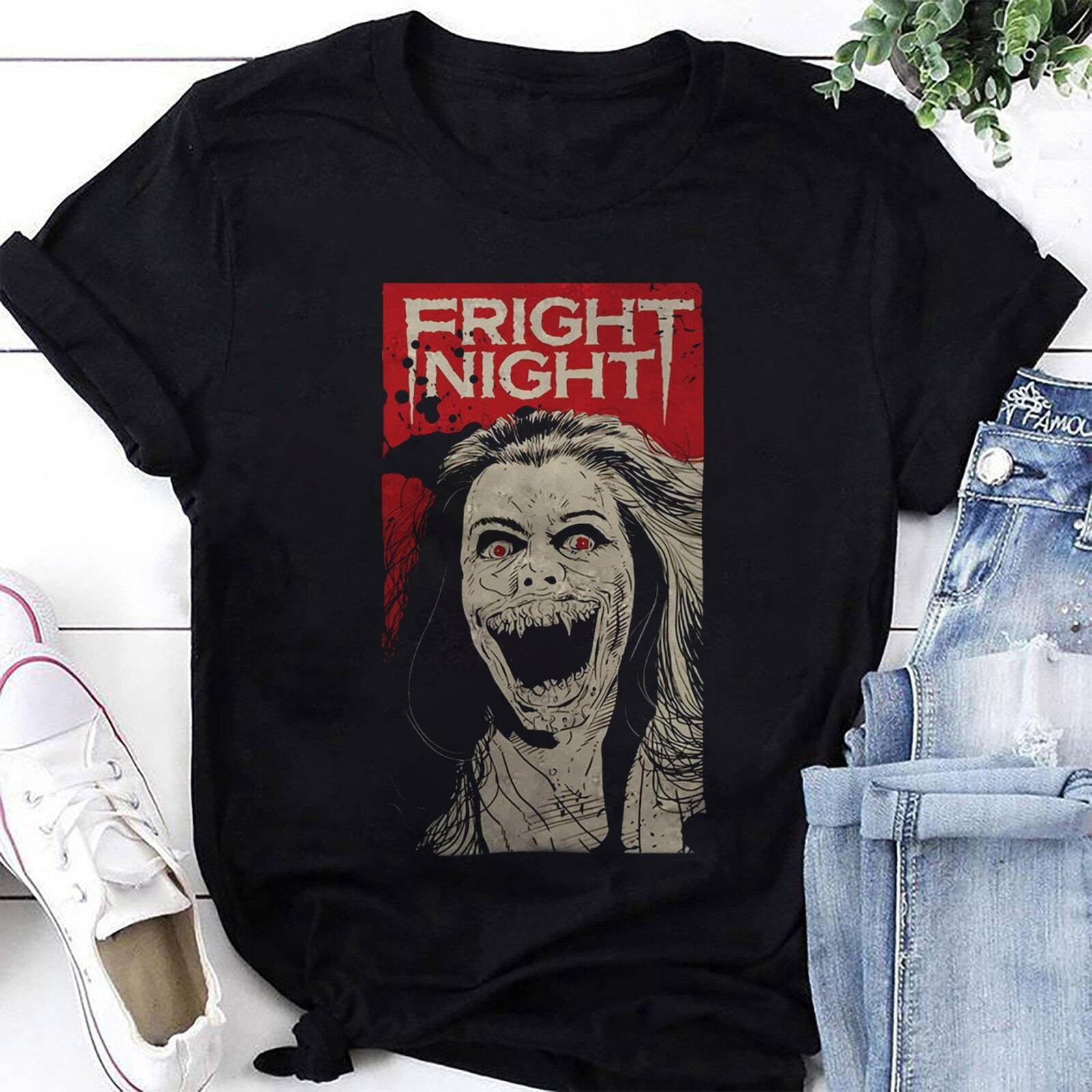 Fright Night 1985 Horror Movie Vintage Halloween T-Shirt, Fright Night ...