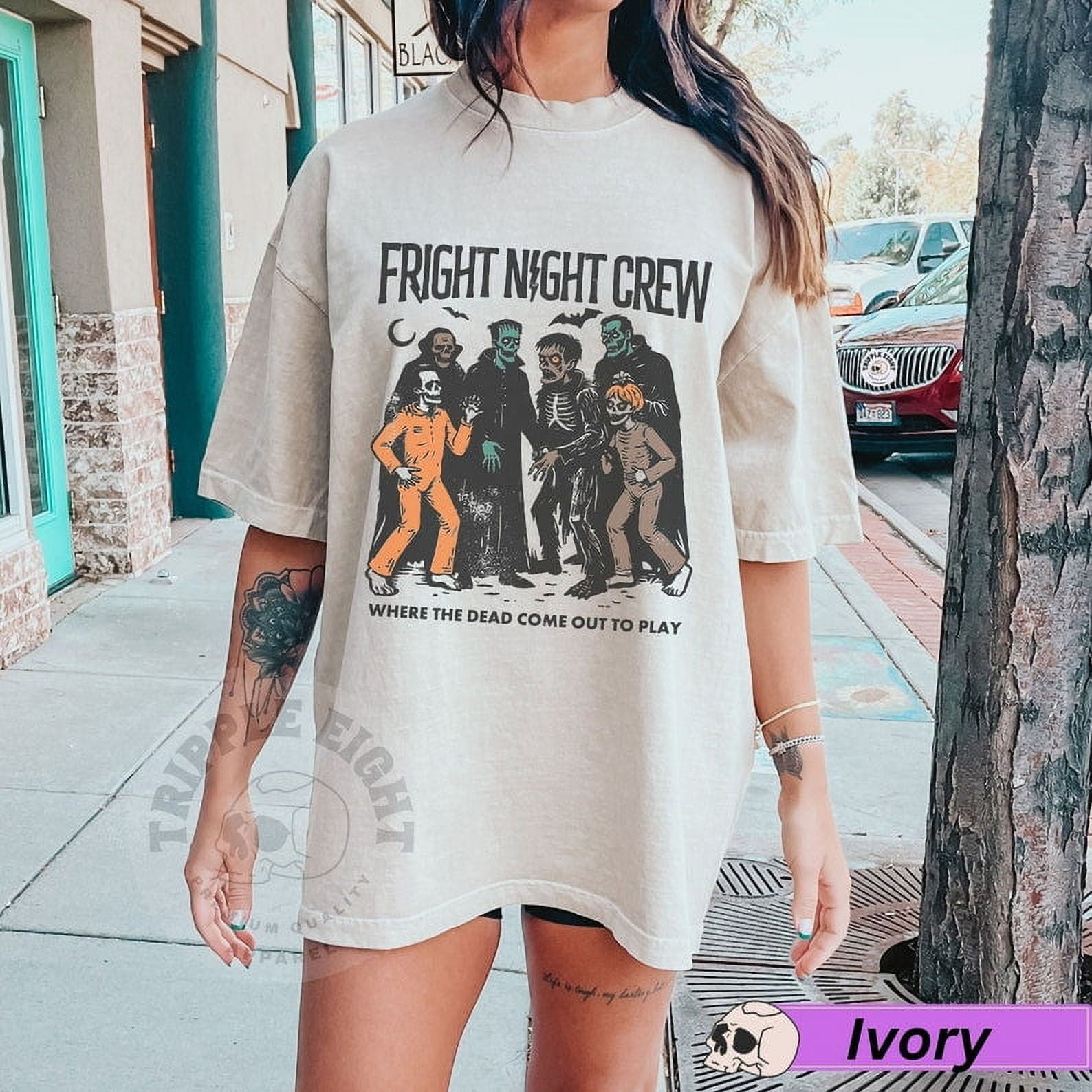 Fright Night Crew Classic, Halloween Horror Monsters Funny & Humorous ...