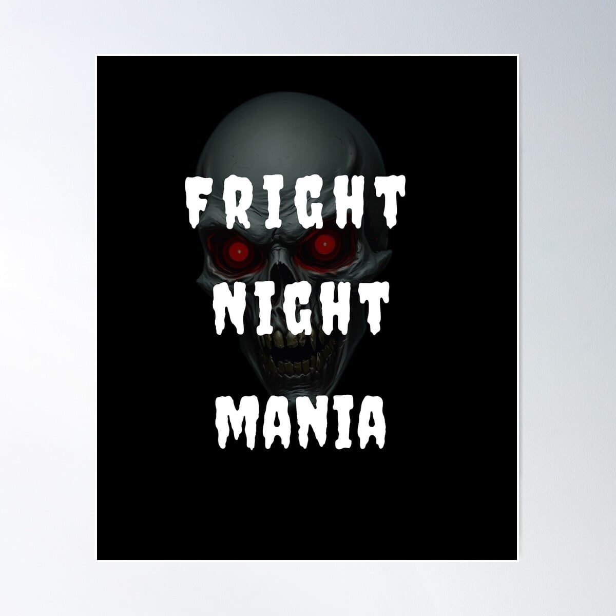 Fright Night Mania (Another Version) Poster Wall Art, Modern Wall Decor ...