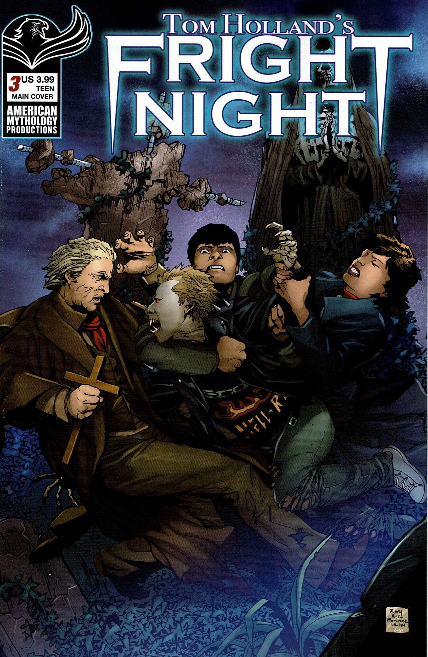 Fright Night (Tom Holland's ) #3 VF ; American Mythology Comic Book ...
