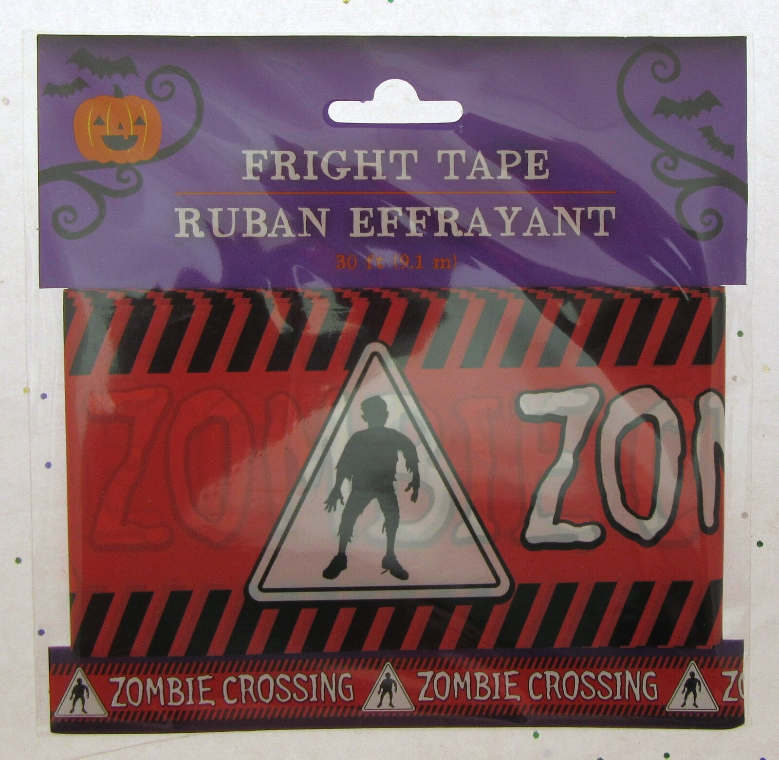 Fright Tape Zombie Halloween Decoration 30 Feet - Walmart.com