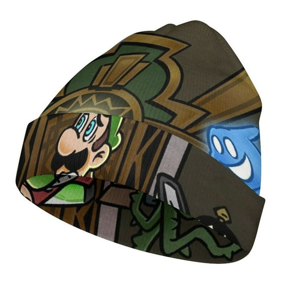 Frightened Adventure Luigi's Mansion Kid's Knitted Hat Slouchy Winter ...