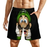 Frightened Luigi's Mansion Men's Board Shorts Swim Trunks Quick Dry ...
