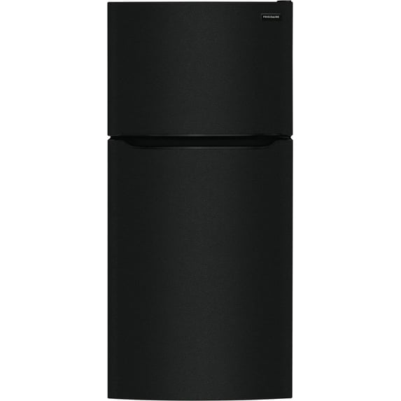 Frigidaire Top Freezer Refrigerator, 18.3 Cu. Ft., Black, Medium Size ...