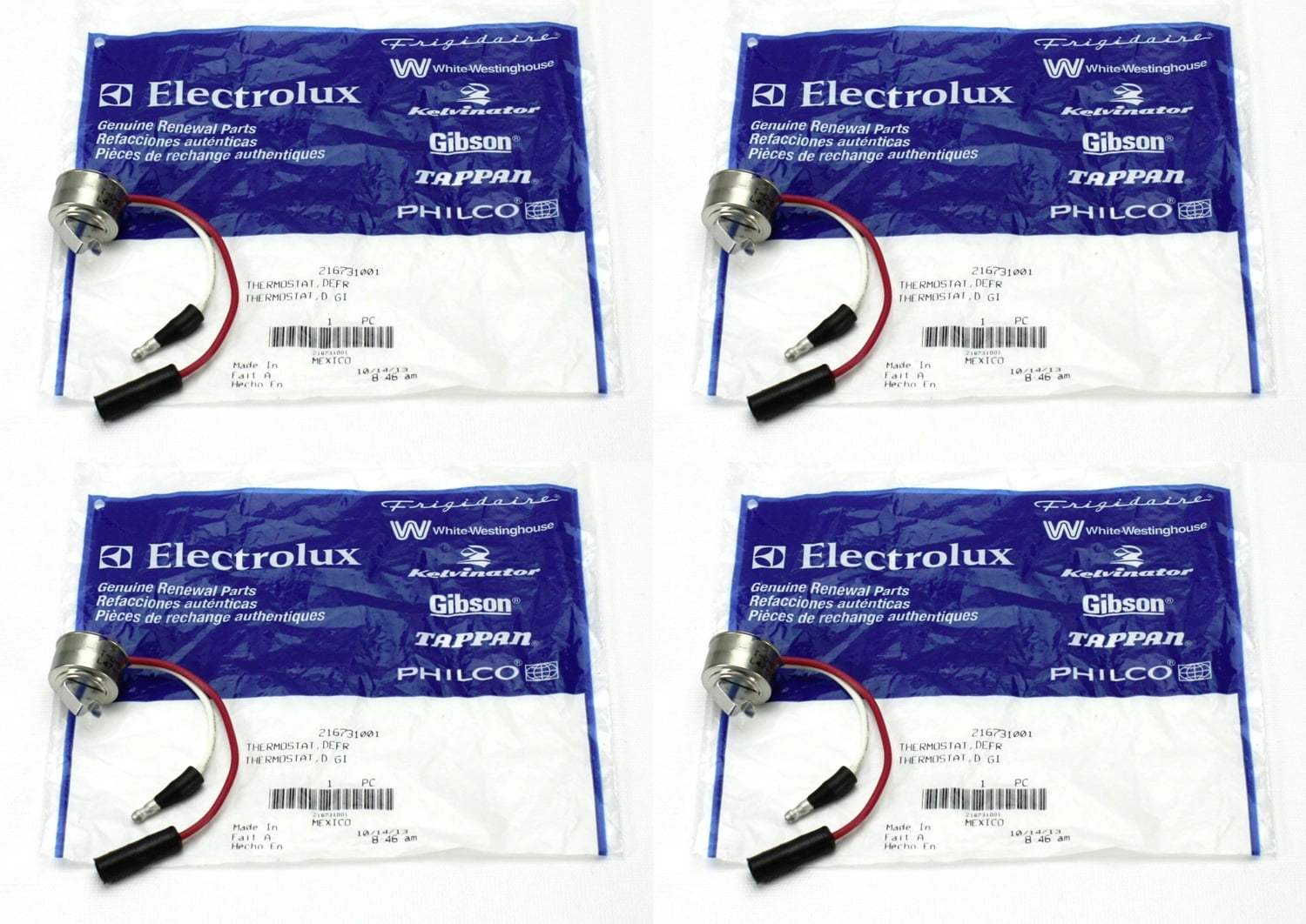 Frigidaire 216731001 OEM Thermostat 4 Pack Part for Refrigerators ...