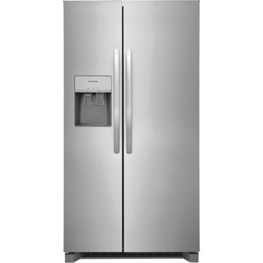 Frigidaire Full Size Side-By-Side Fridge Freezer FRSS2323AW 22 Cu. Ft ...