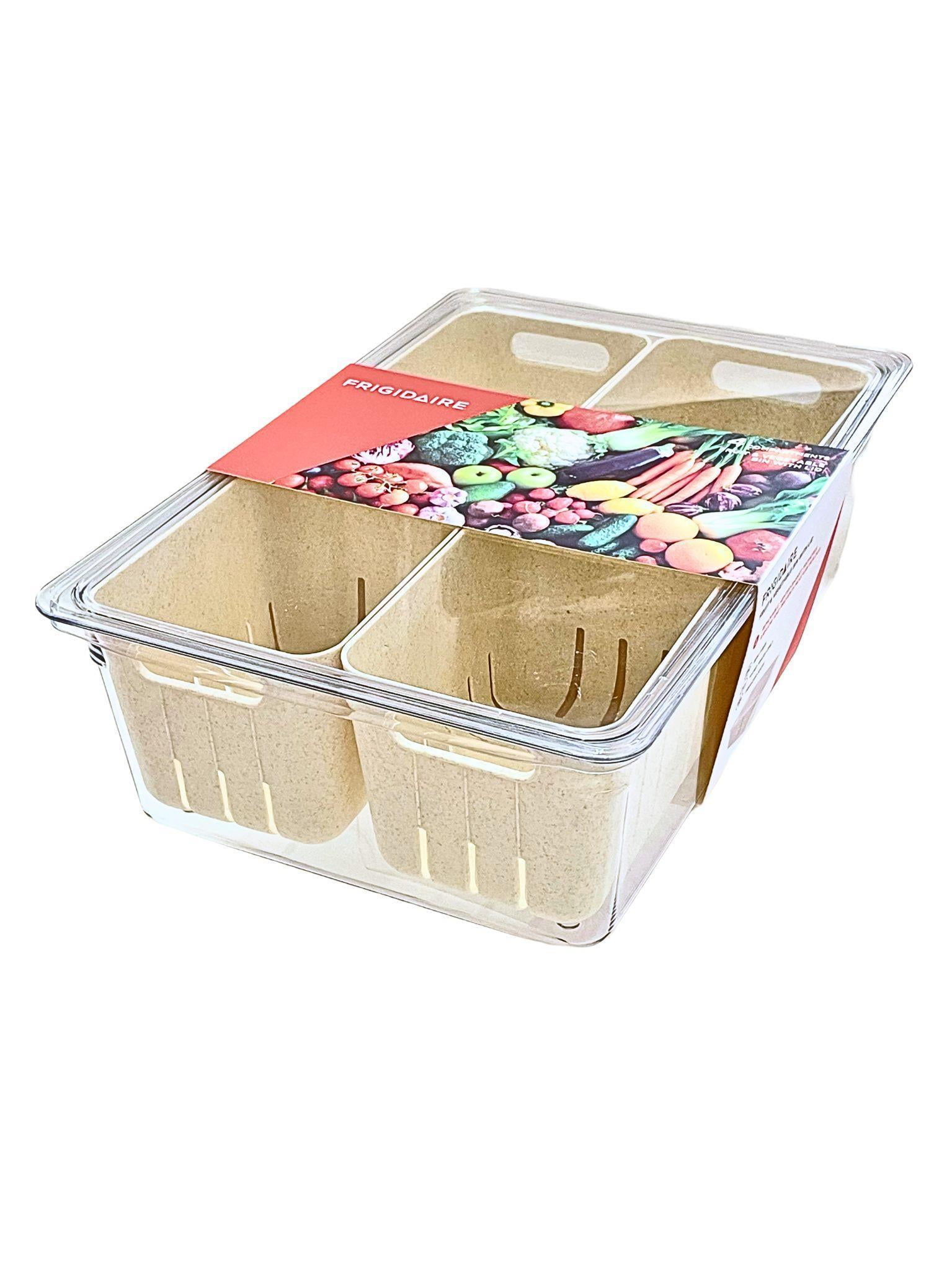 Frigidaire 4 Compartment Fruit and Vegetable Bin with Lid, Fruit ...