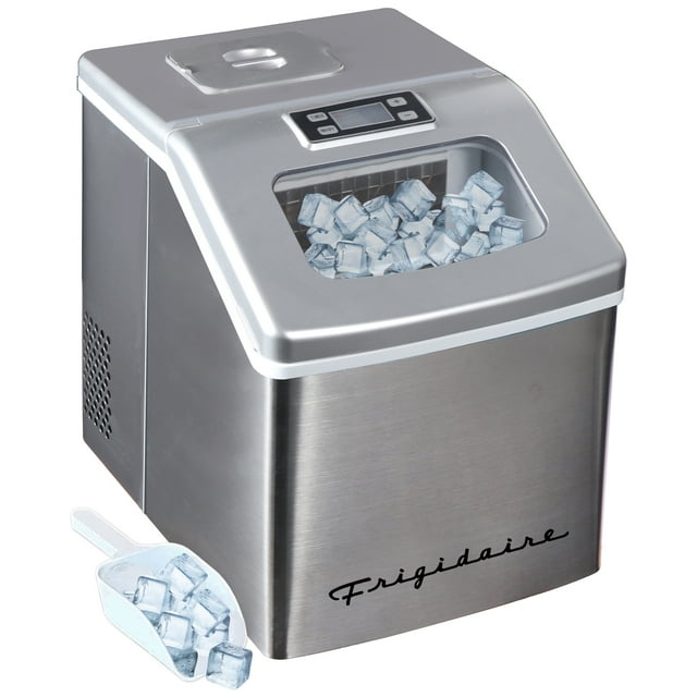 Frigidaire Portable Compact Small Ice Maker, 40lbs Countertop Clear ...