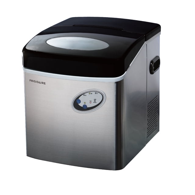 Frigidaire 48 lbs. Extra-Large Ice Maker EFIC115, Stainless Steel ...