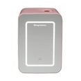 Frigidaire, Mini Lighted Beauty Mirror Fridge, 6.5L capacity, Pink ...