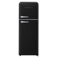 Frigidaire 7.5 Cu. ft. Top Freezer Refrigerator, Black, Rounded Corners ...