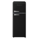 Frigidaire 7.5 Cu. ft. Top Freezer Refrigerator, Black, Rounded Corners ...