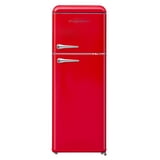 Frigidaire 7.5 Cu Ft Retro Top Freezer Refrigerator, Red Apartment Size ...