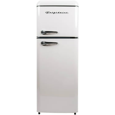Frigidaire 21in 7.5 Cu. ft. Retro Top-Freezer Refrigerator, Platinum ...