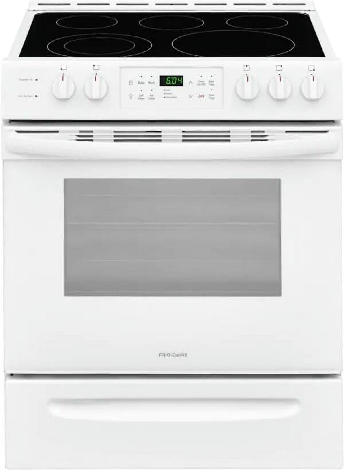 "Frigidaire FFEH3054UW 30"" Electric Range, 5 Elements, 5 Cu. Ft., Self ...