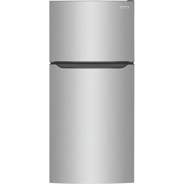 Frigidaire Full Size Large 20 Cu. Ft. Top-Freezer Fridge, Stainless ...