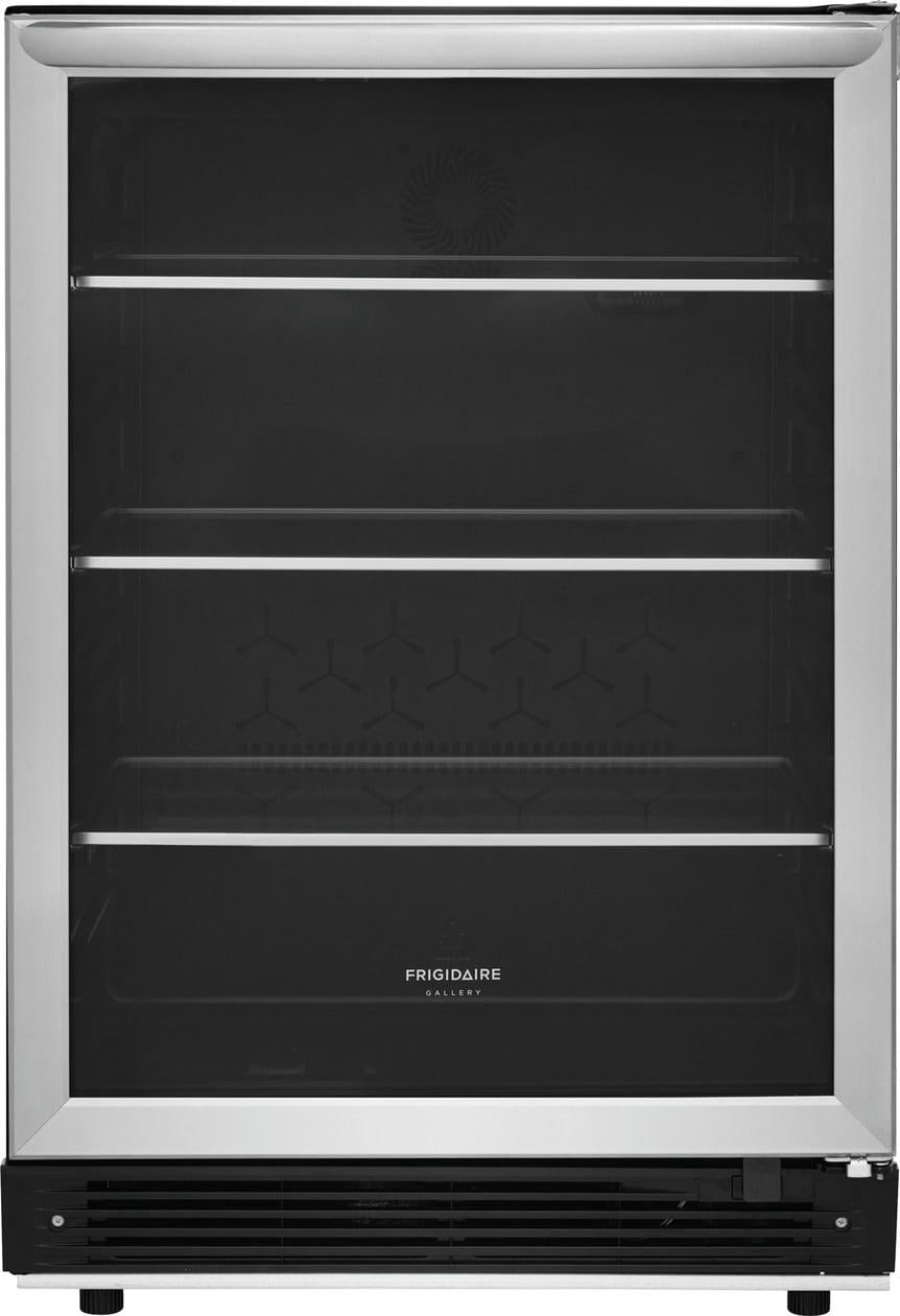 "Frigidaire 24"" 165 Can Beverage Cooler, Stainless Steel with Glass ...
