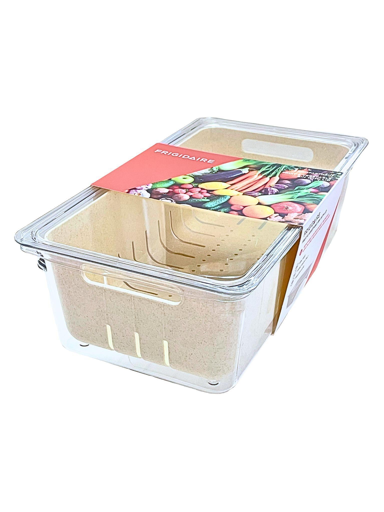 Frigidaire Fruit and Vegetable Bin with Lid, Fruit Storage Container ...