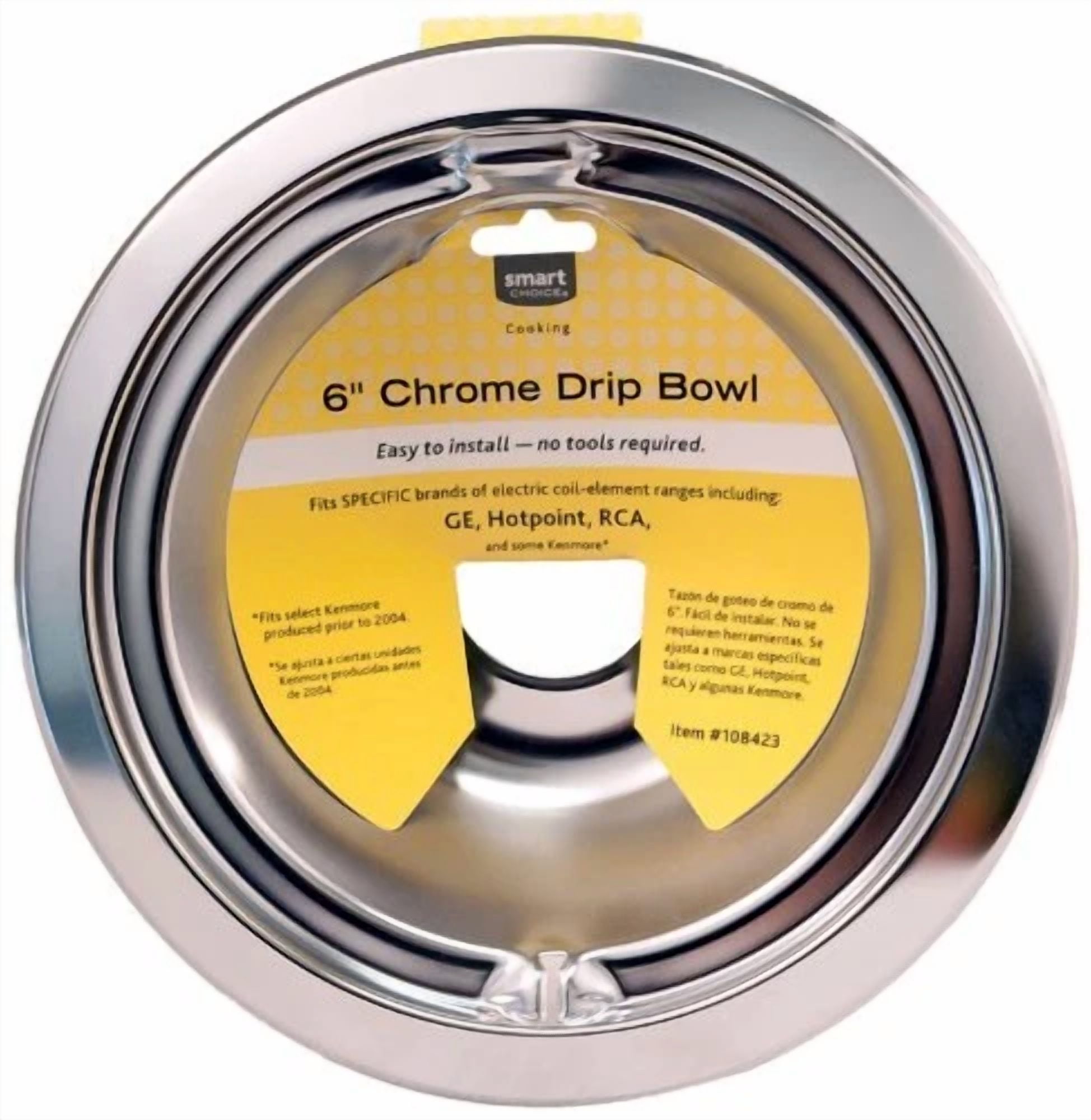 Frigidaire Ge Hotpoint Rca 5304430993 Drip Bowl, Chrome, 6-Inch ...