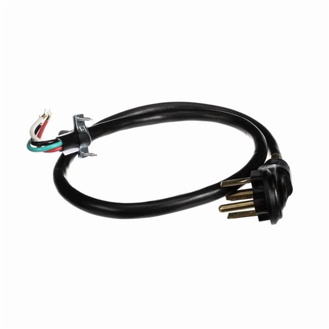 Frigidaire 5308819004 Genuine OEM Power Cord - 4 Foot, 30A with Right ...