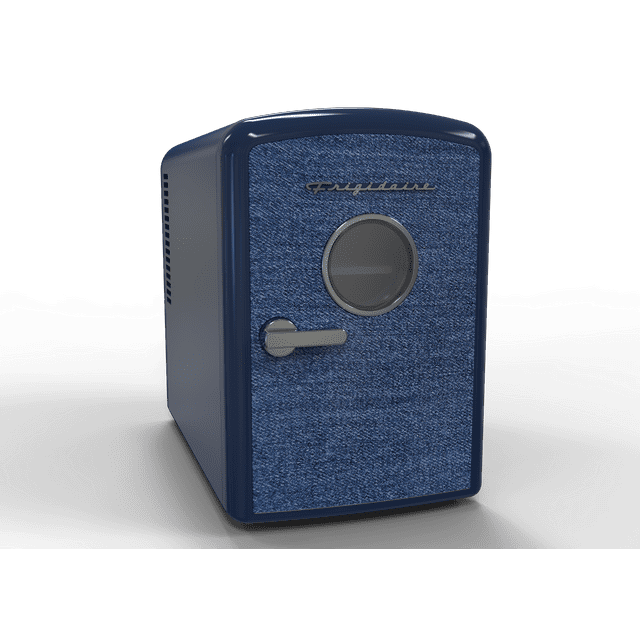 Frigidaire Mini Fridge Cooler, Denim Design, Holds Up to 6 Cans ...