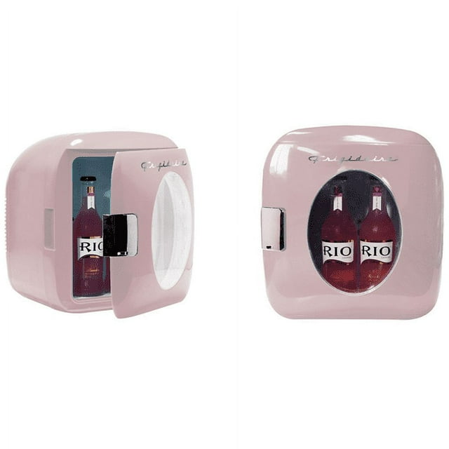 Frigidaire Portable Retro Mini Fridge, 12-Can Capacity, Pink ...