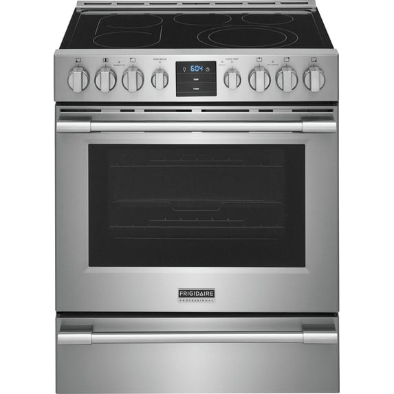 Frigidaire Pro Stove PCFE3078AF, 5.4 Cu. Ft. Stainless Steel Electric ...