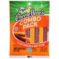 Frigo Cheese Heads Sharp Cheddar & Beef Sticks, Protein Snack Combo, 6. ...