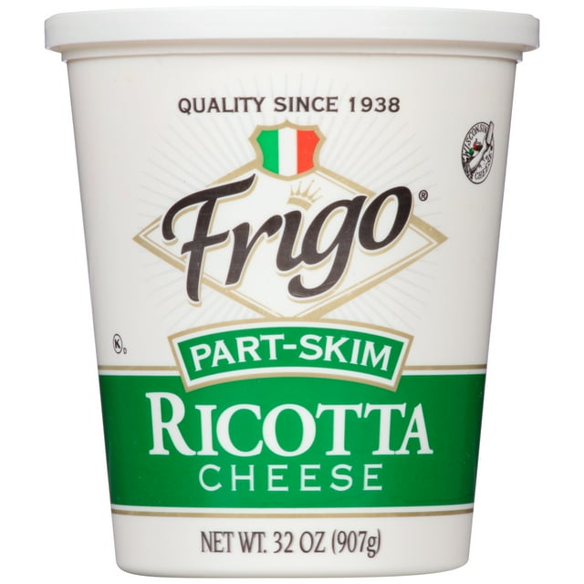Frigo Part Skim Ricotta Cheese, 32 oz Refrigerated Plastic Cup ...