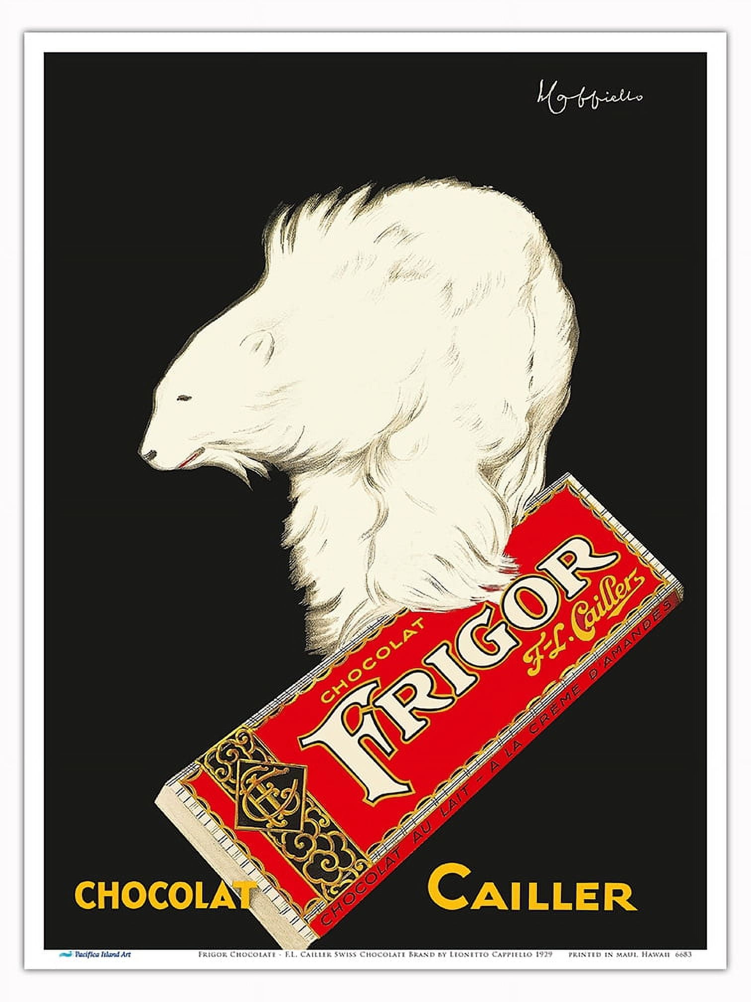 Frigor Chocolate (Chocolat) - F.L. Cailler Swiss Chocolate Brand ...
