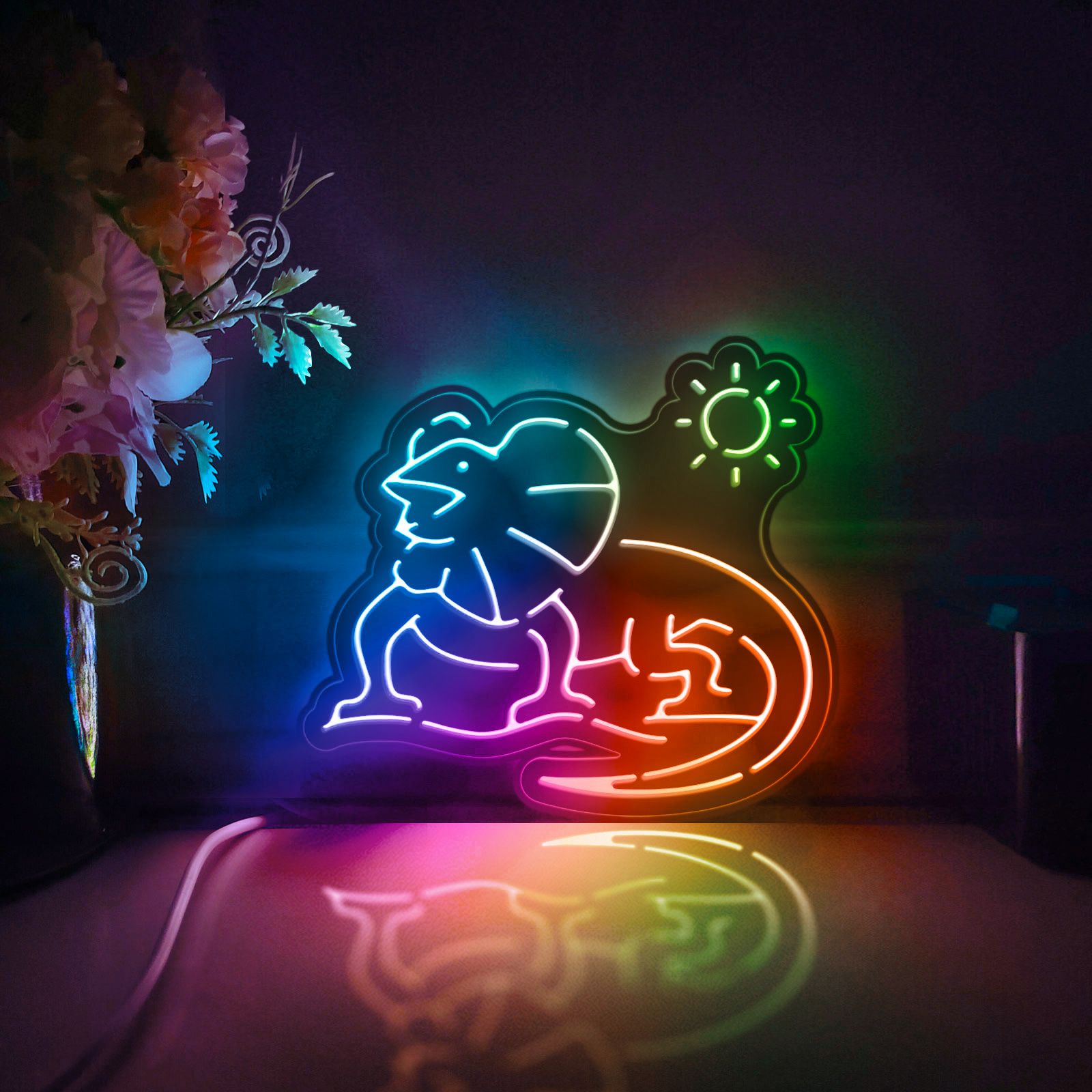 Frilly Lizard Led Light Box, Dimmable Neon-Like Light Signs USB Power ...