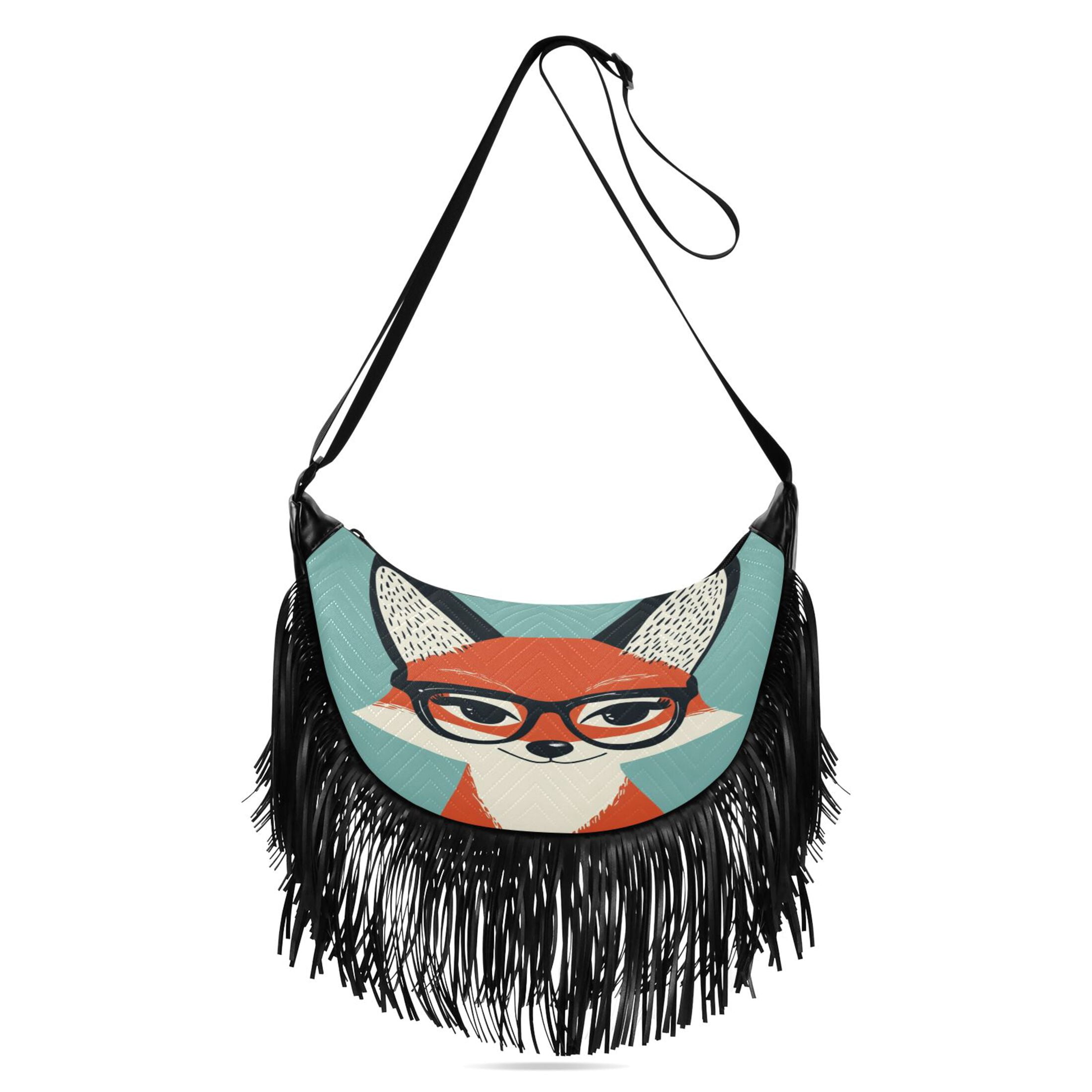 Fringe Crossbody Bag Women's Crossbody Handbags 13.39x6.69x3.62Inch ...