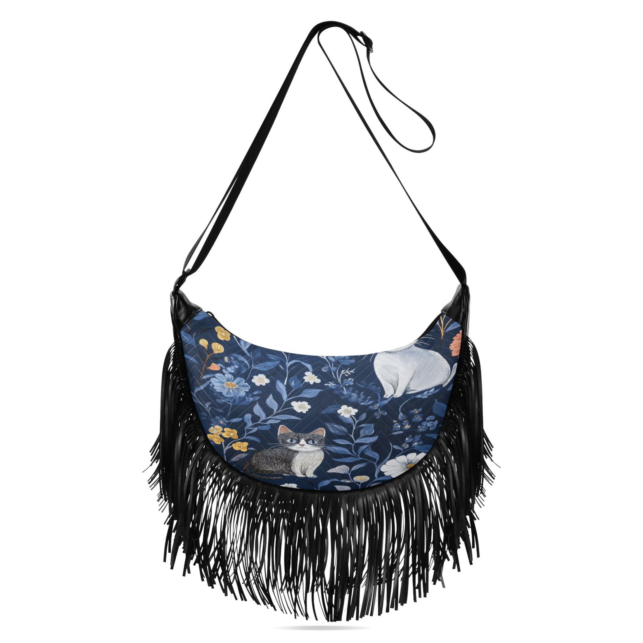 Fringe Crossbody Bag Women's Crossbody Handbags 13.39x6.69x3.62Inch ...