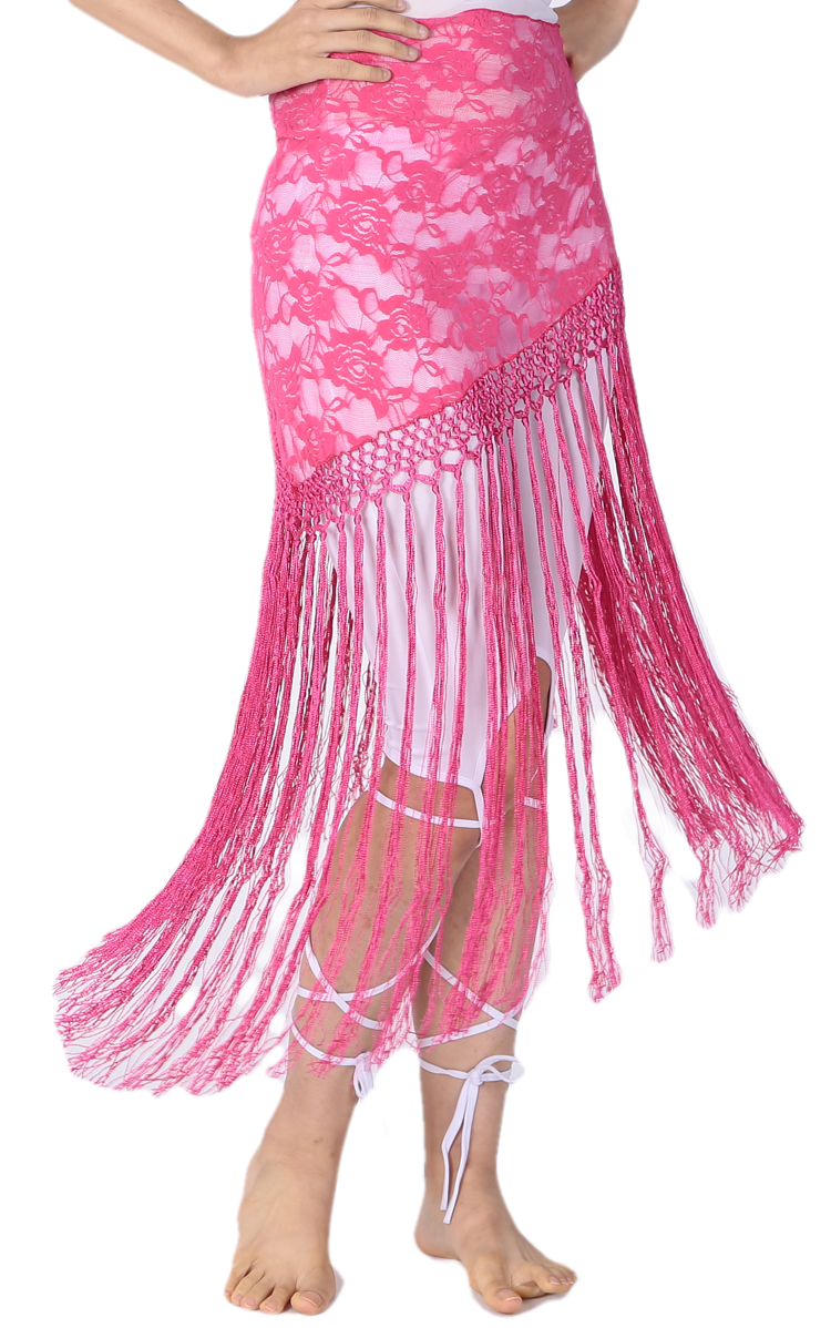 Fringe Lace Belly Dance Hip scarf Wrap for Tribal Fusion Tribaret Gypsy - Walmart.com
