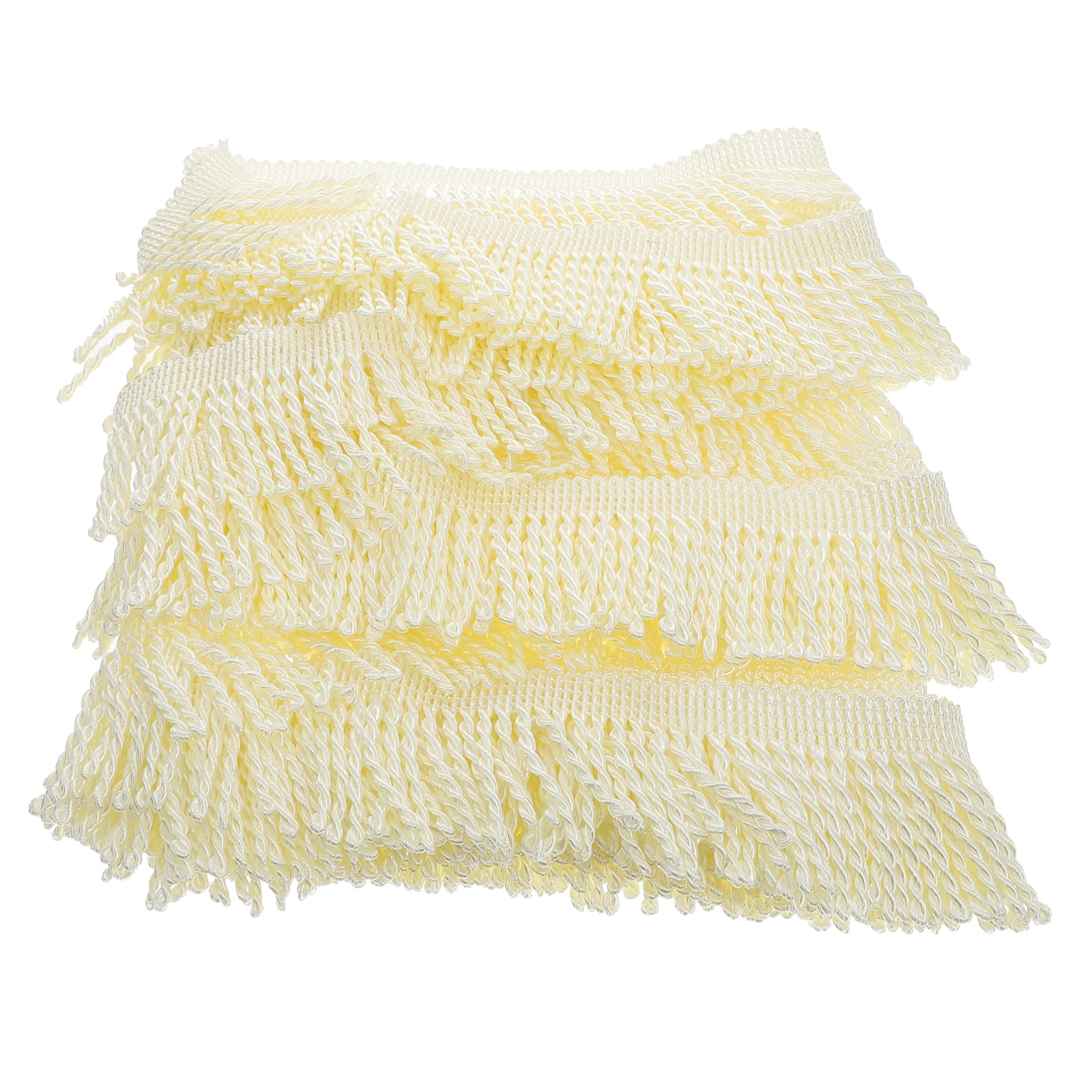 COSMOBETTY Fringe Tassel Trim Pale Jade Yellow 1 Roll 0.1x2.2x39.4in ...