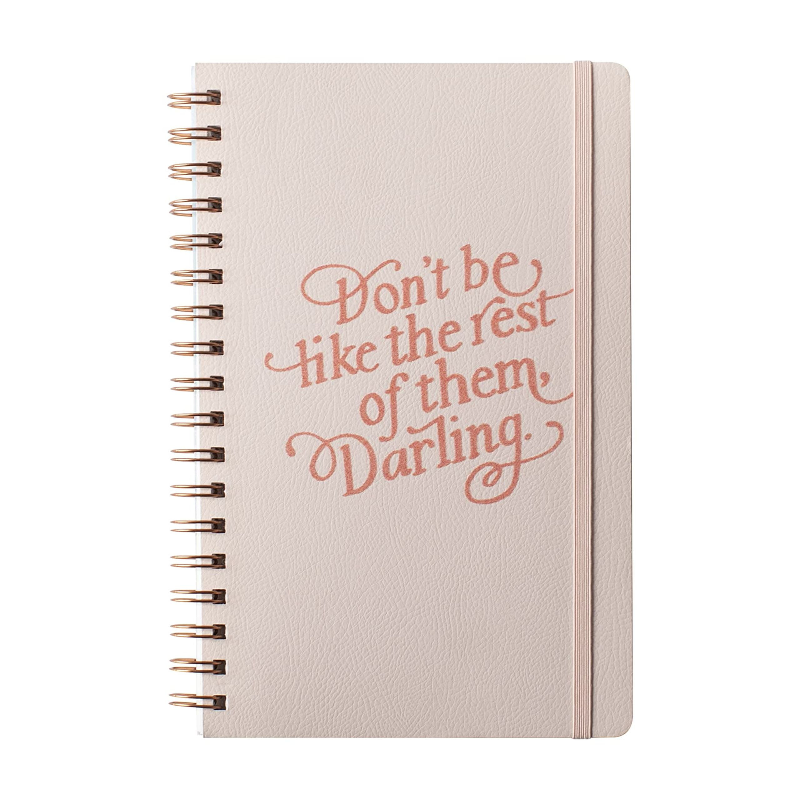 Fringe Studio "DARLING SIGNATURE SPIRAL JOURNAL, Flexible Vegan Leather ...
