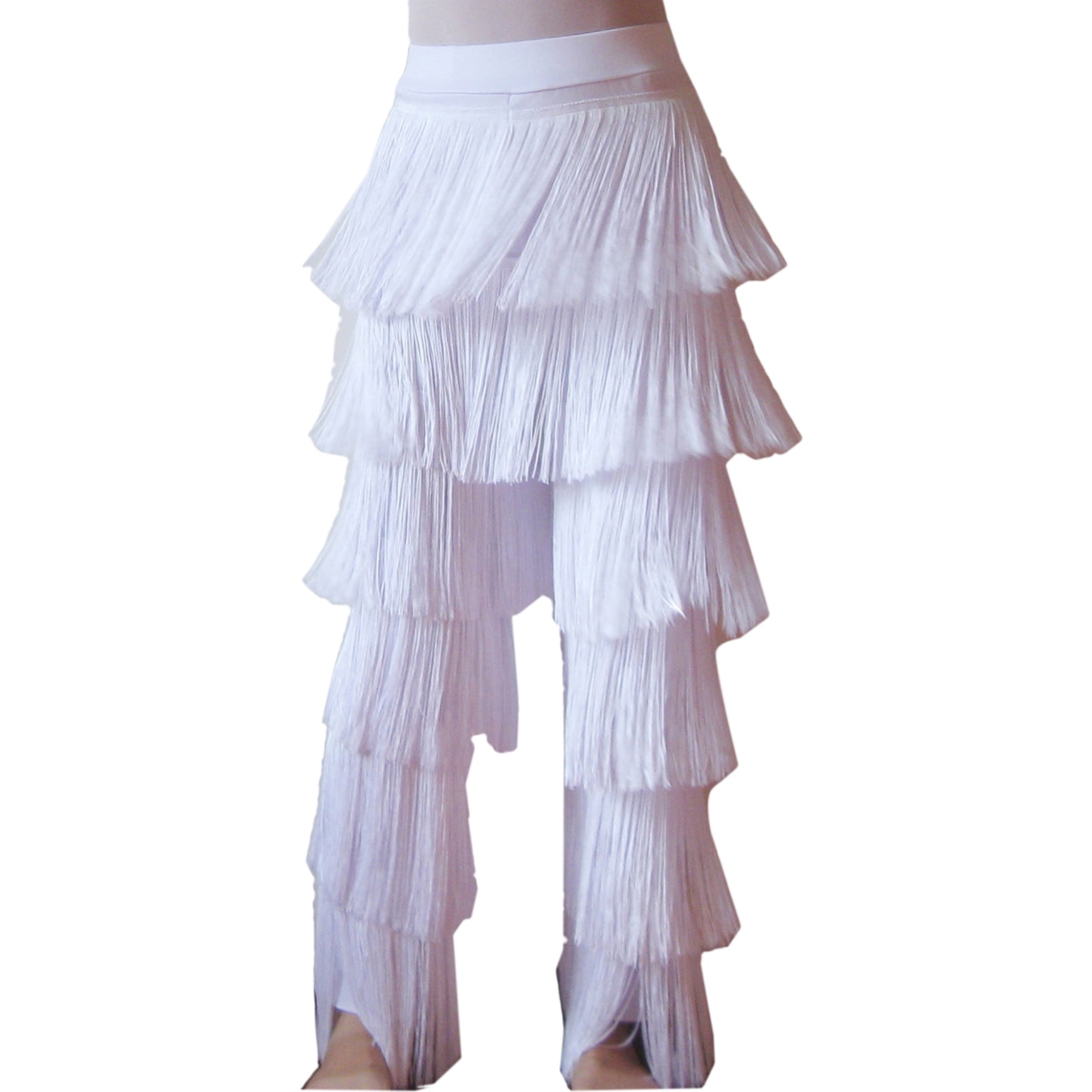 Fringe Tassel Salsa Latin Dance Pants Outfits Trousers Attire Clothing ...