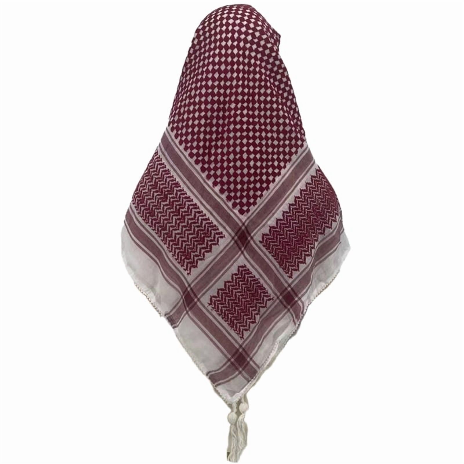 Fringed Shemagh Scarf Soft Jacquard Arab Shawl for Men Women Muslims ...