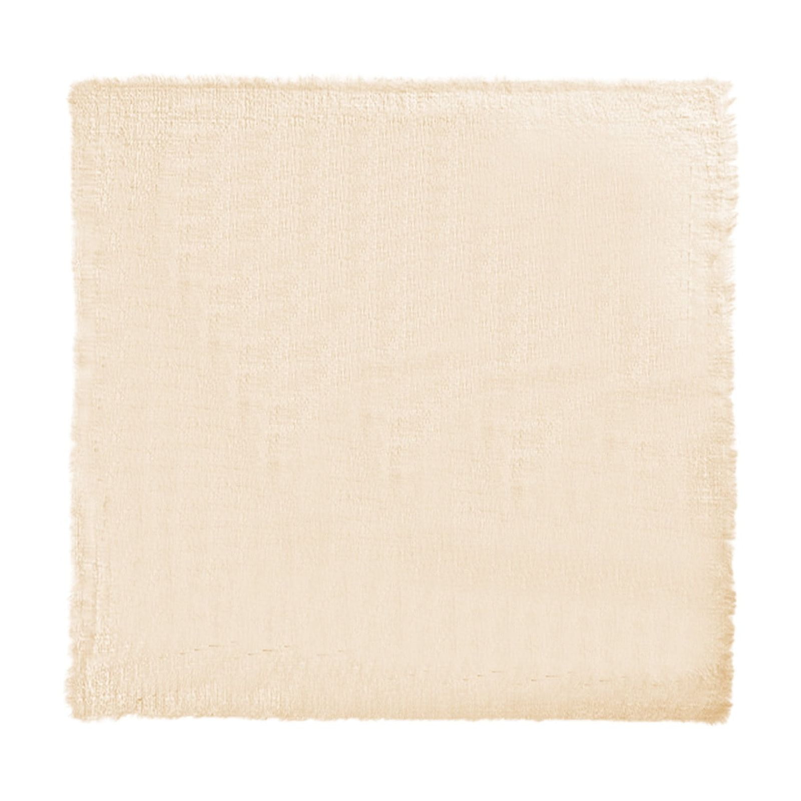 Fringed napkin, pleated square mouth cloth, Western dining table with ...
